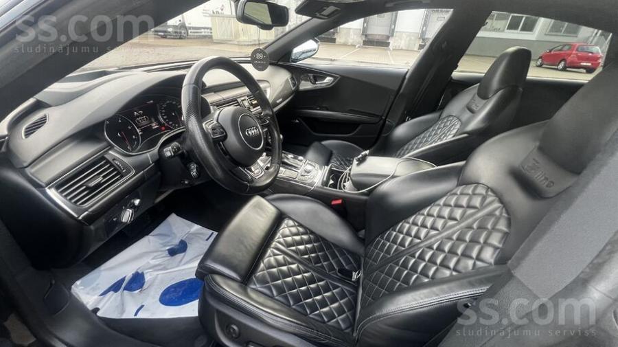 Pelēks Audi A7 Sportback 2014 Rīga, ar dzinēja tilpumu 3.00 L un nobraukumu 270 tūkst. km par 22500 €, foto 6 vietnē AUTOMOTO.COM.LV