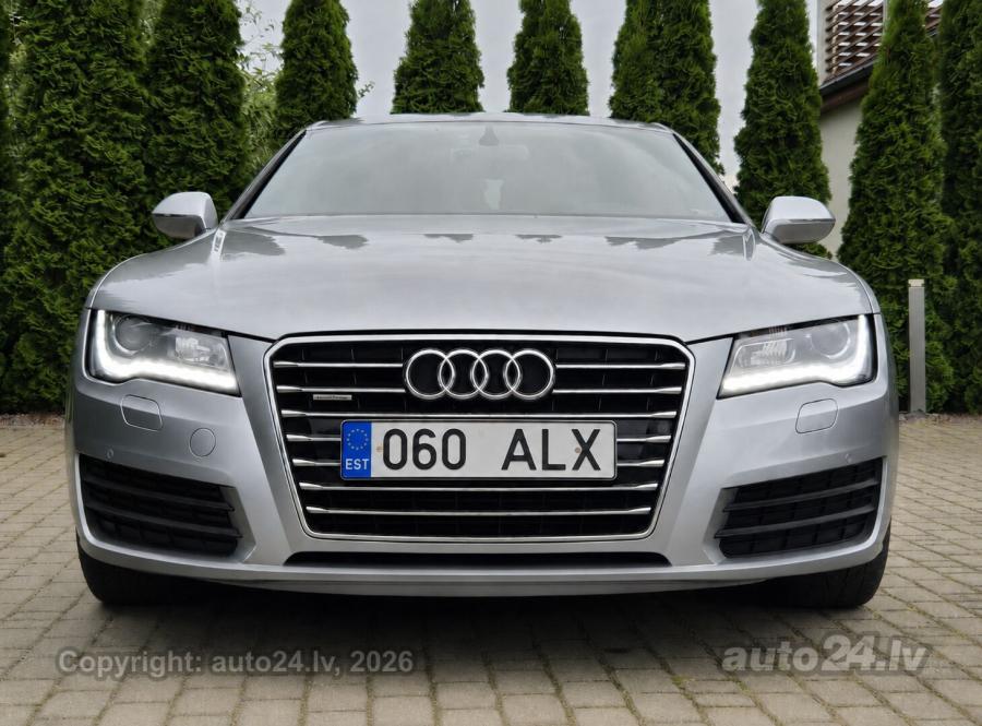 Pelēks Audi A7 Sportback 2014 Tallina, ar dzinēja tilpumu 3.00 L un nobraukumu 216 tūkst. km par 16500 €, foto 1 vietnē AUTOMOTO.COM.LV