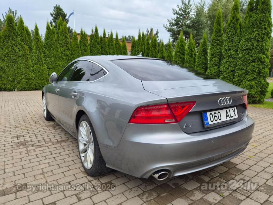 Pelēks Audi A7 Sportback 2014 Tallina, ar dzinēja tilpumu 3.00 L un nobraukumu 216 tūkst. km par 16500 €, foto 4 vietnē AUTOMOTO.COM.LV