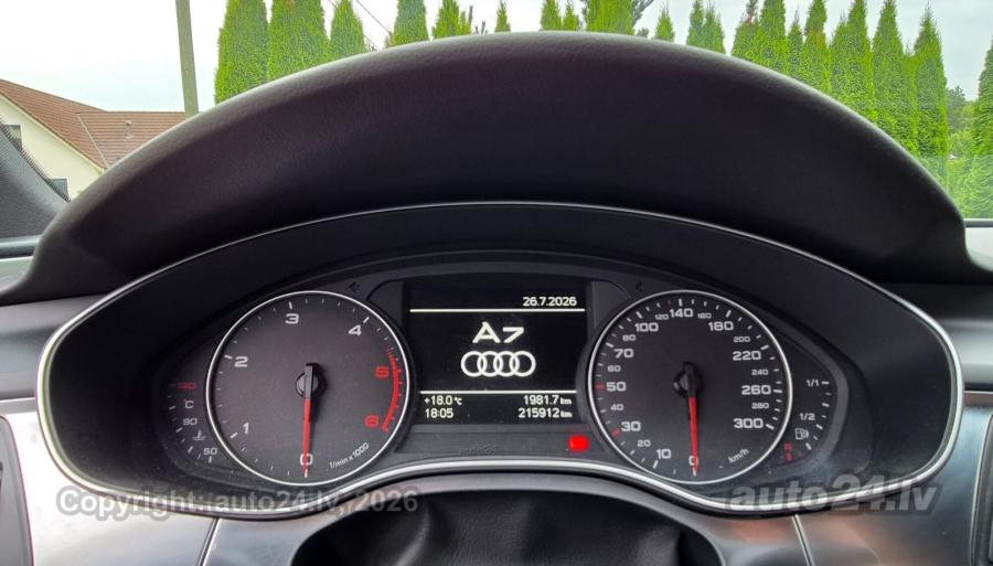 Pelēks Audi A7 Sportback 2014 Tallina, ar dzinēja tilpumu 3.00 L un nobraukumu 216 tūkst. km par 16500 €, foto 10 vietnē AUTOMOTO.COM.LV