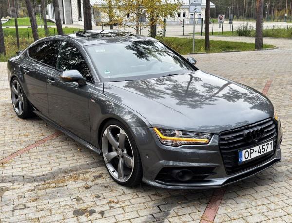 Pelēks Audi A7 Sportback 2014 Talsi, ar dzinēja tilpumu 3.00 L un nobraukumu 266 tūkst. km par 19300 €, foto 1 vietnē AUTOMOTO.COM.LV