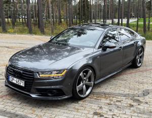 Grey Audi A7 Sportback 2014 in Talsi, with an engine capacity of 3.00 L and mileage of 266 thousand km for 19300 €, photo 3 on AUTOMOTO.COM.LV