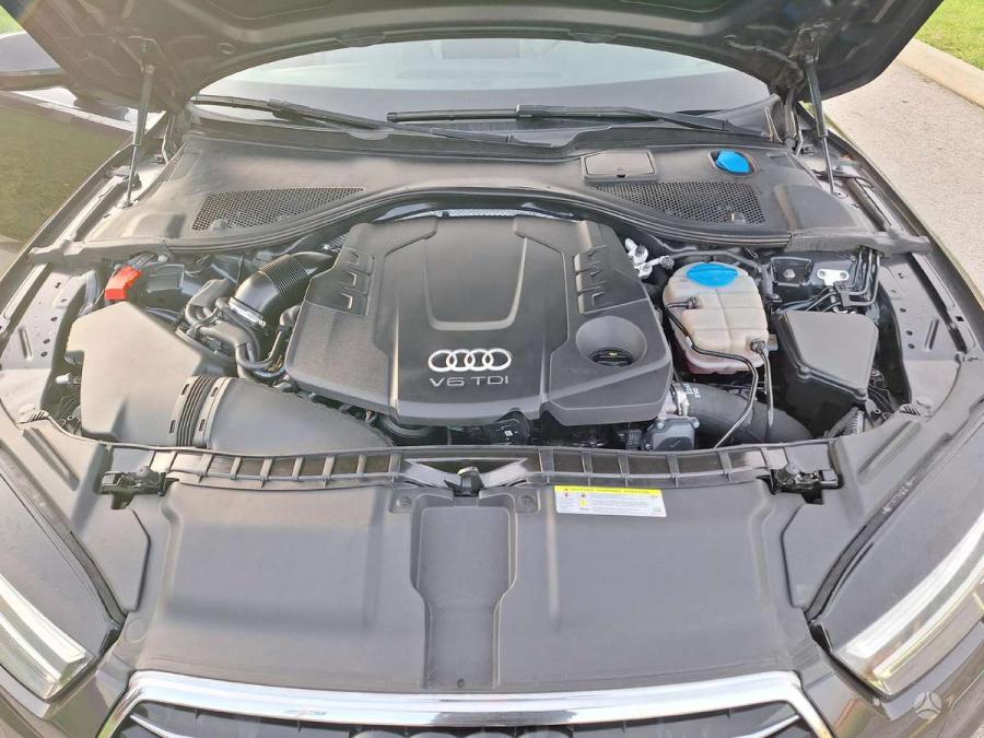 Grey Audi A7 Sportback 2015 in Klaipeda, with an engine capacity of 3.00 L and mileage of 215 thousand km for 16200 €, photo 28 on AUTOMOTO.COM.LV