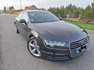 Grey Audi A7 Sportback 2015 in Klaipeda, with an engine capacity of 3.00 L and mileage of 215 thousand km for 16100 €, photo  on AUTOMOTO.COM.LV