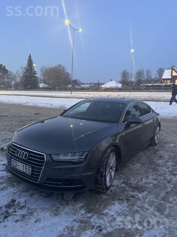 Grey Audi A7 Sportback 2015 in Ogre, with an engine capacity of 3.00 L and mileage of 249 thousand km for 17800 €, photo 4 on AUTOMOTO.COM.LV