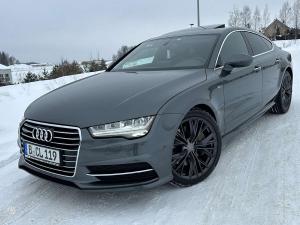 Grey Audi A7 Sportback 2015 in Vilnius, with an engine capacity of 2.97 L and mileage of 230 thousand km for 19450 €, photo 2 on AUTOMOTO.COM.LV