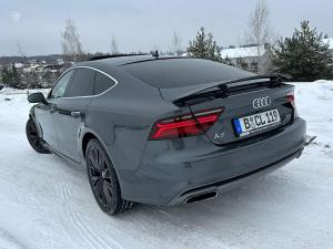 Grey Audi A7 Sportback 2015 in Vilnius, with an engine capacity of 2.97 L and mileage of 230 thousand km for 19450 €, photo 5 on AUTOMOTO.COM.LV