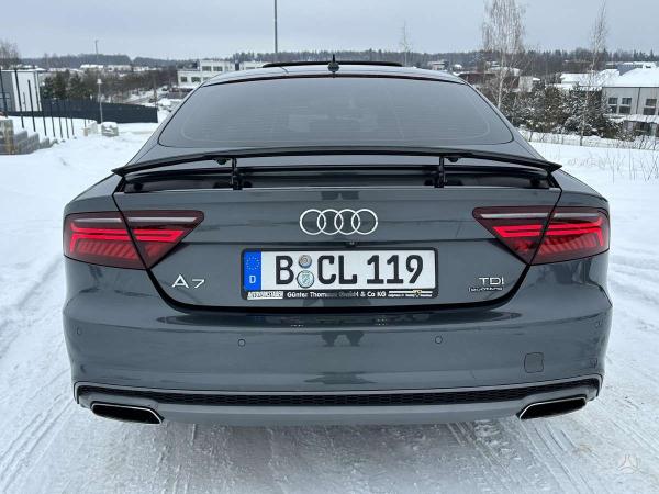 Grey Audi A7 Sportback 2015 in Vilnius, with an engine capacity of 2.97 L and mileage of 230 thousand km for 19450 €, photo 6 on AUTOMOTO.COM.LV