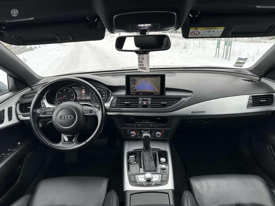 Grey Audi A7 Sportback 2015 in Vilnius, with an engine capacity of 2.97 L and mileage of 230 thousand km for 19450 €, photo 11 on AUTOMOTO.COM.LV