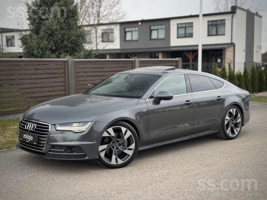 Pelēks Audi A7 Sportback 2015 Jelgava, ar dzinēja tilpumu 3.00 L un nobraukumu 195 tūkst. km par 19500 €, foto 1 vietnē AUTOMOTO.COM.LV