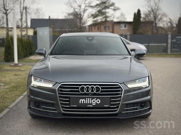 Pelēks Audi A7 Sportback 2015 Jelgava, ar dzinēja tilpumu 3.00 L un nobraukumu 195 tūkst. km par 19500 €, foto 2 vietnē AUTOMOTO.COM.LV