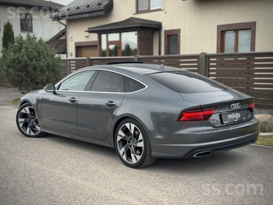 Pelēks Audi A7 Sportback 2015 Jelgava, ar dzinēja tilpumu 3.00 L un nobraukumu 195 tūkst. km par 19500 €, foto 4 vietnē AUTOMOTO.COM.LV