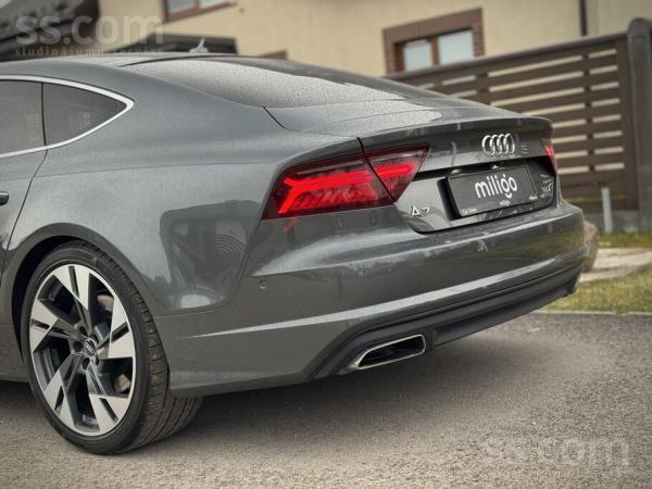 Pelēks Audi A7 Sportback 2015 Jelgava, ar dzinēja tilpumu 3.00 L un nobraukumu 195 tūkst. km par 19500 €, foto 4 vietnē AUTOMOTO.COM.LV