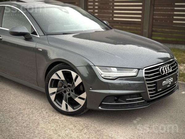 Pelēks Audi A7 Sportback 2015 Jelgava, ar dzinēja tilpumu 3.00 L un nobraukumu 195 tūkst. km par 19500 €, foto 7 vietnē AUTOMOTO.COM.LV