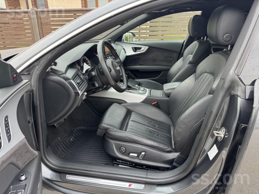 Pelēks Audi A7 Sportback 2015 Jelgava, ar dzinēja tilpumu 3.00 L un nobraukumu 195 tūkst. km par 19500 €, foto 10 vietnē AUTOMOTO.COM.LV