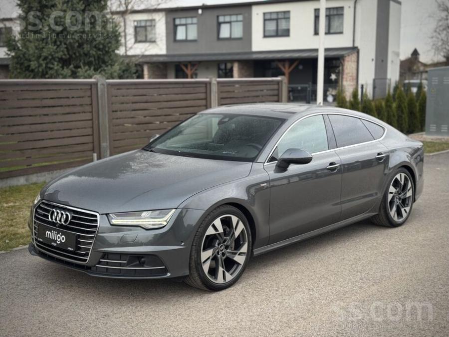 Pelēks Audi A7 Sportback 2015 Jelgava, ar dzinēja tilpumu 3.00 L un nobraukumu 195 tūkst. km par 19500 €, foto 18 vietnē AUTOMOTO.COM.LV