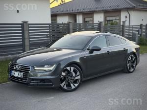 Pelēks Audi A7 Sportback 2015 Jelgava, ar dzinēja tilpumu 3.00 L un nobraukumu 195 tūkst. km par 19500 €, foto  vietnē AUTOMOTO.COM.LV