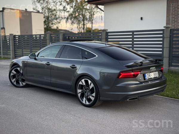 Grey Audi A7 Sportback 2015 in Jelgava, with an engine capacity of 3.00 L and mileage of 195 thousand km for 19500 €, photo 3 on AUTOMOTO.COM.LV