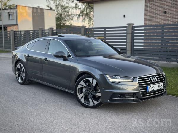 Grey Audi A7 Sportback 2015 in Jelgava, with an engine capacity of 3.00 L and mileage of 195 thousand km for 19500 €, photo 6 on AUTOMOTO.COM.LV