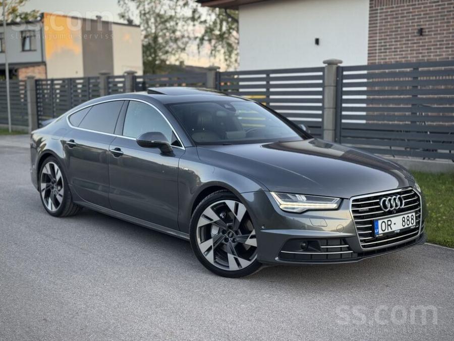 Pelēks Audi A7 Sportback 2015 Jelgava, ar dzinēja tilpumu 3.00 L un nobraukumu 195 tūkst. km par 19500 €, foto 7 vietnē AUTOMOTO.COM.LV