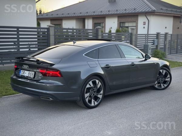 Grey Audi A7 Sportback 2015 in Jelgava, with an engine capacity of 3.00 L and mileage of 195 thousand km for 19500 €, photo 8 on AUTOMOTO.COM.LV