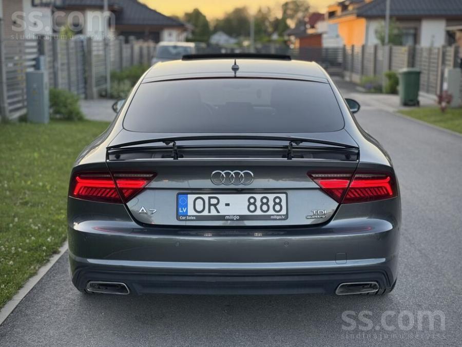 Pelēks Audi A7 Sportback 2015 Jelgava, ar dzinēja tilpumu 3.00 L un nobraukumu 195 tūkst. km par 19500 €, foto 10 vietnē AUTOMOTO.COM.LV