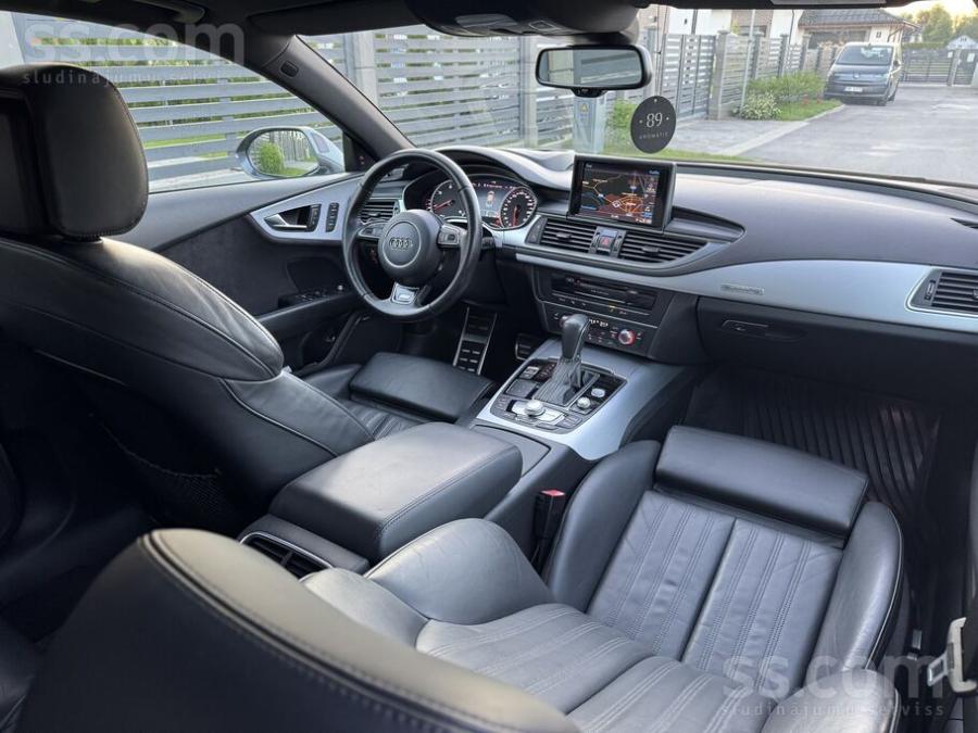 Pelēks Audi A7 Sportback 2015 Jelgava, ar dzinēja tilpumu 3.00 L un nobraukumu 195 tūkst. km par 19500 €, foto 19 vietnē AUTOMOTO.COM.LV