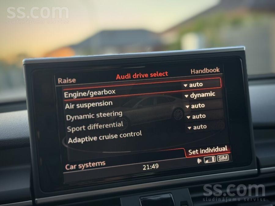 Pelēks Audi A7 Sportback 2015 Jelgava, ar dzinēja tilpumu 3.00 L un nobraukumu 195 tūkst. km par 19500 €, foto 30 vietnē AUTOMOTO.COM.LV