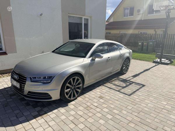 Grey Audi A7 Sportback 2015 in Vilnius, with an engine capacity of 2.97 L and mileage of 347 thousand km for 14500 €, photo 10 on AUTOMOTO.COM.LV