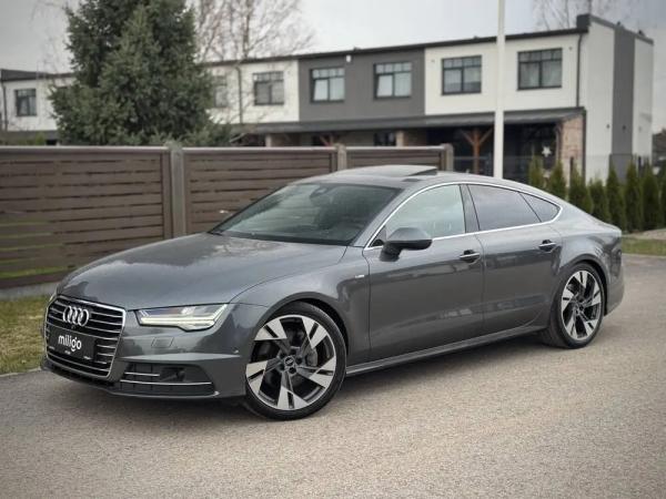Pelēks Audi A7 Sportback 2015 Jelgava, ar dzinēja tilpumu 3.00 L un nobraukumu 195 tūkst. km par 19500 €, foto 1 vietnē AUTOMOTO.COM.LV