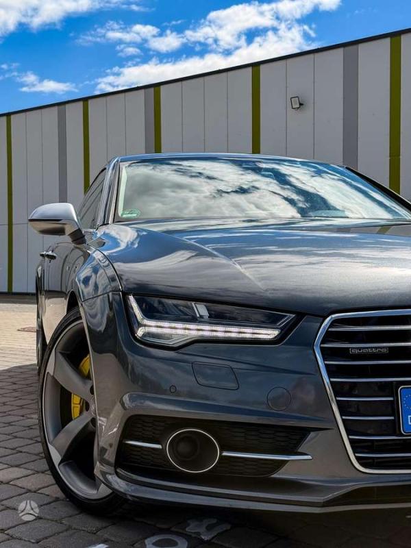 Pelēks Audi A7 Sportback 2015 Raseiniai, ar dzinēja tilpumu 2.97 L un nobraukumu 217 tūkst. km par 18250 €, foto 2 vietnē AUTOMOTO.COM.LV