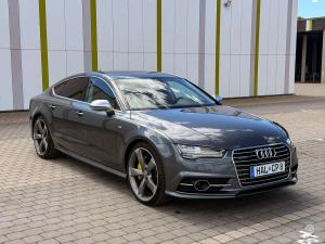 Pelēks Audi A7 Sportback 2015 Raseiniai, ar dzinēja tilpumu 2.97 L un nobraukumu 217 tūkst. km par 18250 €, foto 4 vietnē AUTOMOTO.COM.LV