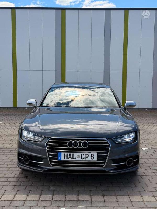 Pelēks Audi A7 Sportback 2015 Raseiniai, ar dzinēja tilpumu 2.97 L un nobraukumu 217 tūkst. km par 18250 €, foto 4 vietnē AUTOMOTO.COM.LV