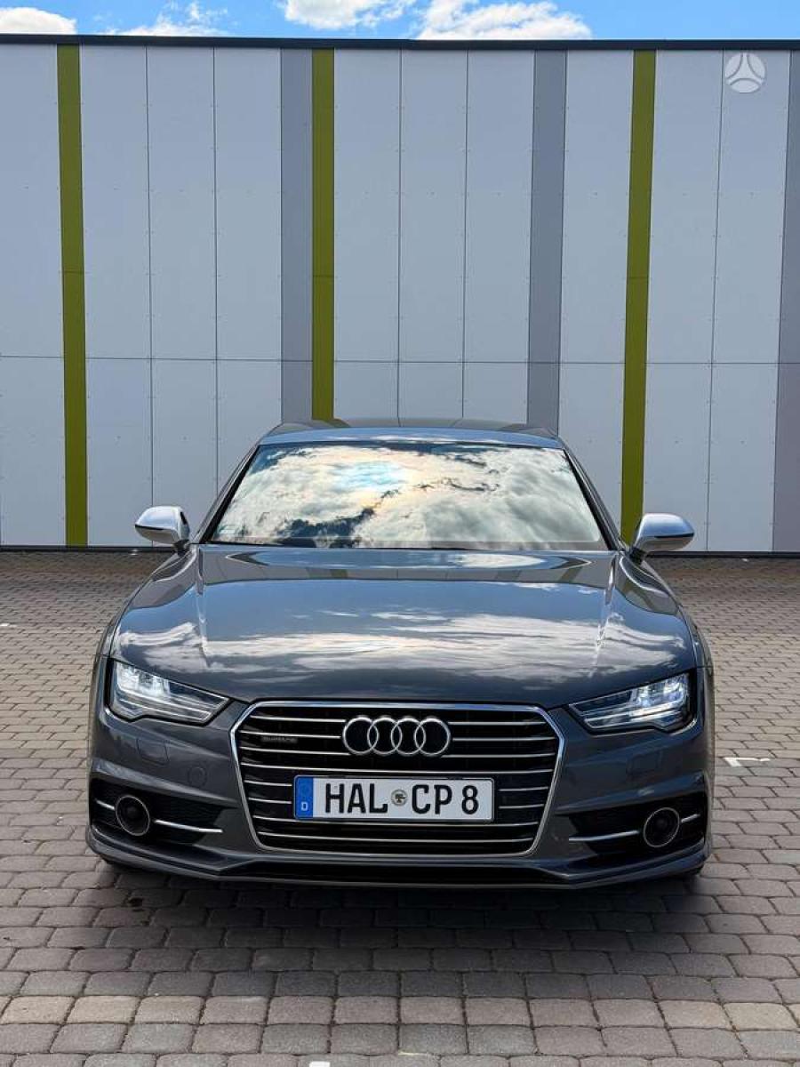 Pelēks Audi A7 Sportback 2015 Raseiniai, ar dzinēja tilpumu 2.97 L un nobraukumu 217 tūkst. km par 18250 €, foto 5 vietnē AUTOMOTO.COM.LV