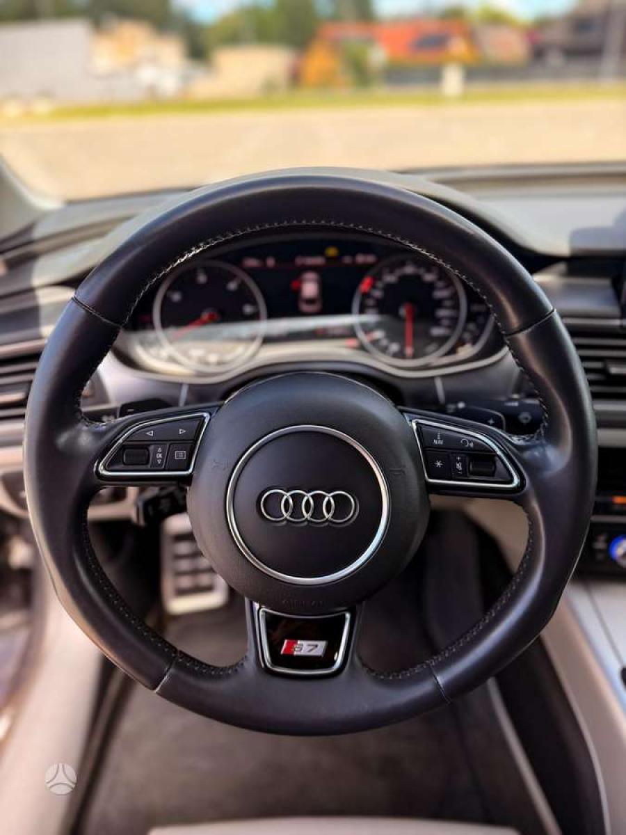 Pelēks Audi A7 Sportback 2015 Raseiniai, ar dzinēja tilpumu 2.97 L un nobraukumu 217 tūkst. km par 18250 €, foto 19 vietnē AUTOMOTO.COM.LV