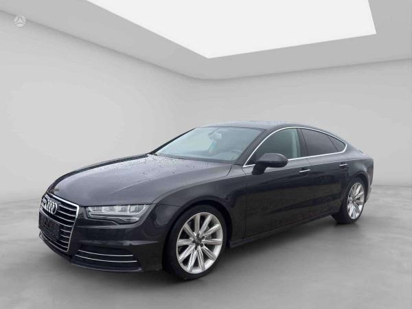 Grey Audi A7 Sportback 2015 in Kaunas, with an engine capacity of 3.00 L and mileage of 302 thousand km for 15990 €, photo 1 on AUTOMOTO.COM.LV