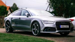 Pelēks Audi A7 Sportback 2015 Kauņa, ar dzinēja tilpumu 3.00 L un nobraukumu 174 tūkst. km par 14900 €, foto  vietnē AUTOMOTO.COM.LV