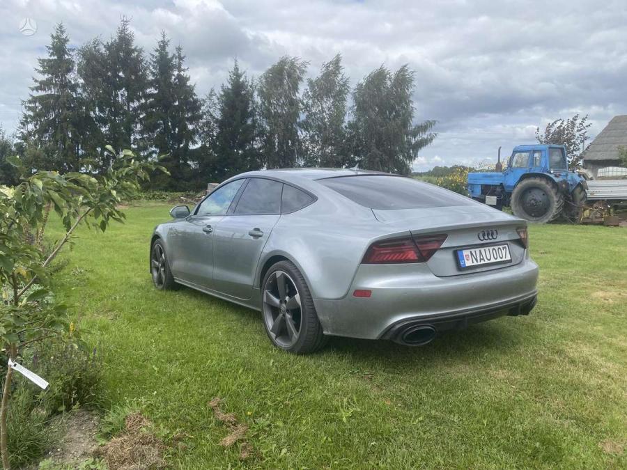 Pelēks Audi A7 Sportback 2015 Kauņa, ar dzinēja tilpumu 3.00 L un nobraukumu 174 tūkst. km par 14900 €, foto 4 vietnē AUTOMOTO.COM.LV