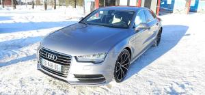 Grey Audi A7 Sportback 2016 in Rokiskis, with an engine capacity of 3.00 L and mileage of 210 thousand km for 17999 €, photo  on AUTOMOTO.COM.LV