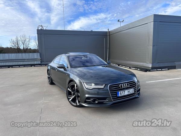 Grey Audi A7 Sportback 2016 in Tallinn, with an engine capacity of 3.00 L and mileage of 183 thousand km for 25900 €, photo 3 on AUTOMOTO.COM.LV