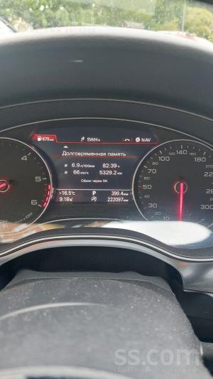 Pelēks Audi A7 Sportback 2016 Rīga, ar dzinēja tilpumu 3.00 L un nobraukumu 222 tūkst. km par 21900 €, foto 9 vietnē AUTOMOTO.COM.LV