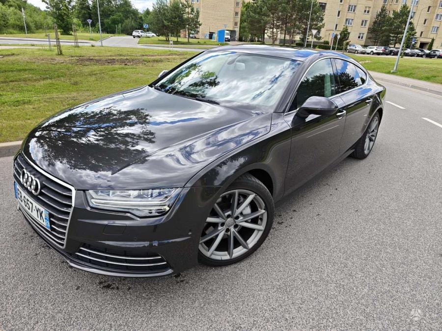 Pelēks Audi A7 Sportback 2016 Tauragė, ar dzinēja tilpumu 3.00 L un nobraukumu 223 tūkst. km par 13300 €, foto 1 vietnē AUTOMOTO.COM.LV