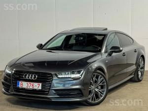 Pelēks Audi A7 Sportback 2016 Jūrmala, ar dzinēja tilpumu 2.00 L un nobraukumu 218 tūkst. km par 18950 €, foto  vietnē AUTOMOTO.COM.LV