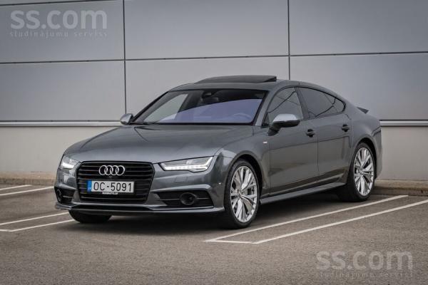 Pelēks Audi A7 Sportback 2016 Rīga, ar dzinēja tilpumu 3.00 L un nobraukumu 195 tūkst. km par 18950 €, foto 1 vietnē AUTOMOTO.COM.LV
