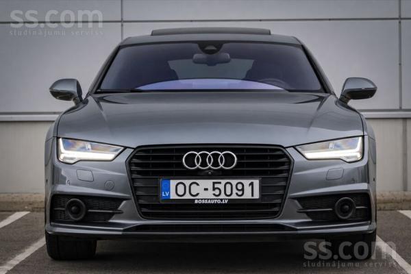 Pelēks Audi A7 Sportback 2016 Rīga, ar dzinēja tilpumu 3.00 L un nobraukumu 195 tūkst. km par 18950 €, foto 2 vietnē AUTOMOTO.COM.LV