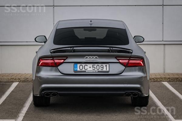 Pelēks Audi A7 Sportback 2016 Rīga, ar dzinēja tilpumu 3.00 L un nobraukumu 195 tūkst. km par 18950 €, foto 5 vietnē AUTOMOTO.COM.LV