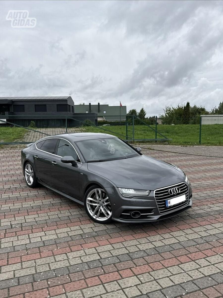 Grey Audi A7 Sportback 2016 in Klaipeda, with an engine capacity of 3.00 L and mileage of 210 thousand km for 22000 €, photo 1 on AUTOMOTO.COM.LV