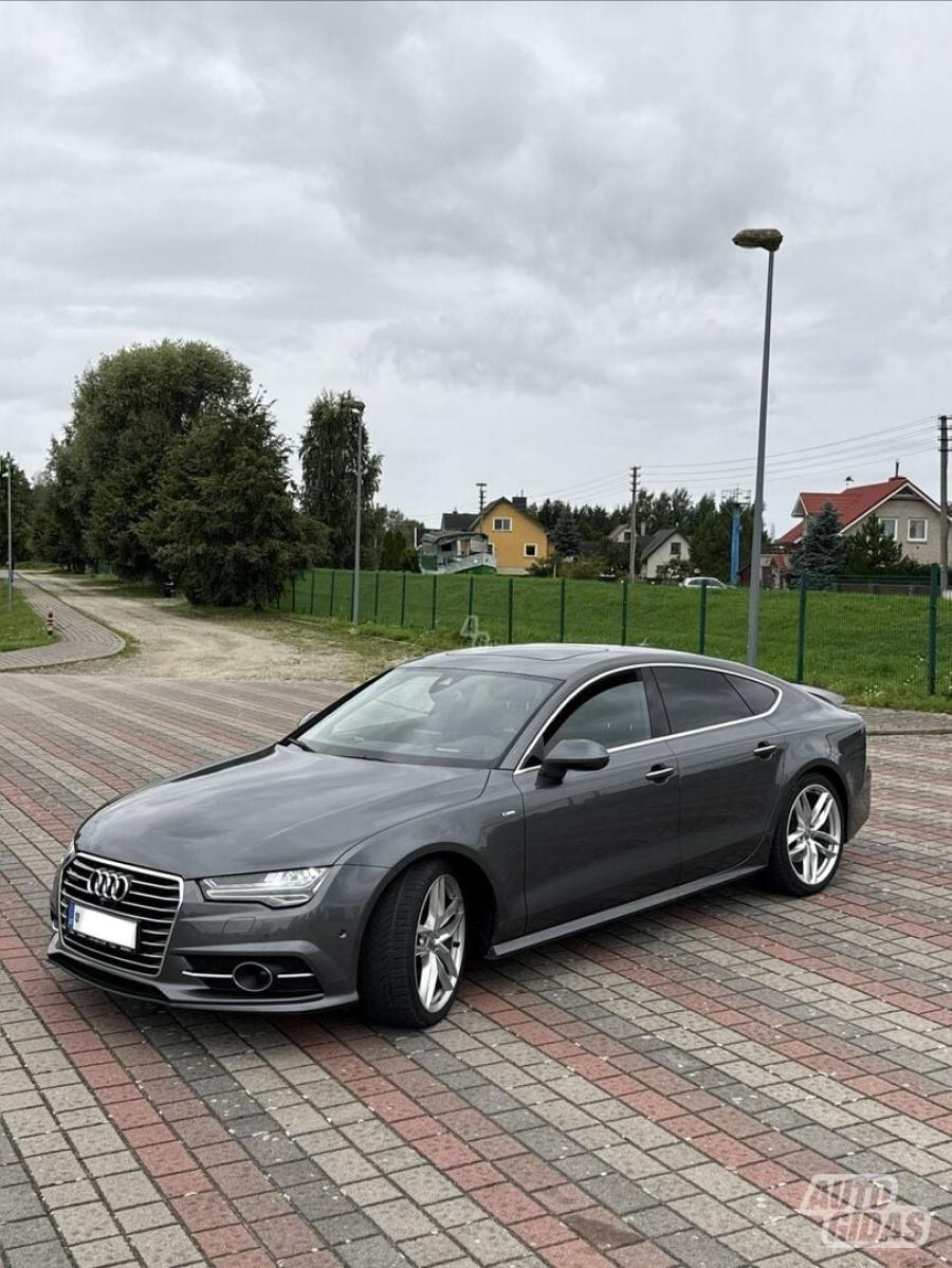 Grey Audi A7 Sportback 2016 in Klaipeda, with an engine capacity of 3.00 L and mileage of 210 thousand km for 22000 €, photo 6 on AUTOMOTO.COM.LV