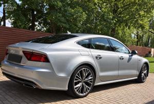 Grey Audi A7 Sportback 2016 in Kaunas, with an engine capacity of 3.00 L and mileage of 185 thousand km for 15900 €, photo 5 on AUTOMOTO.COM.LV