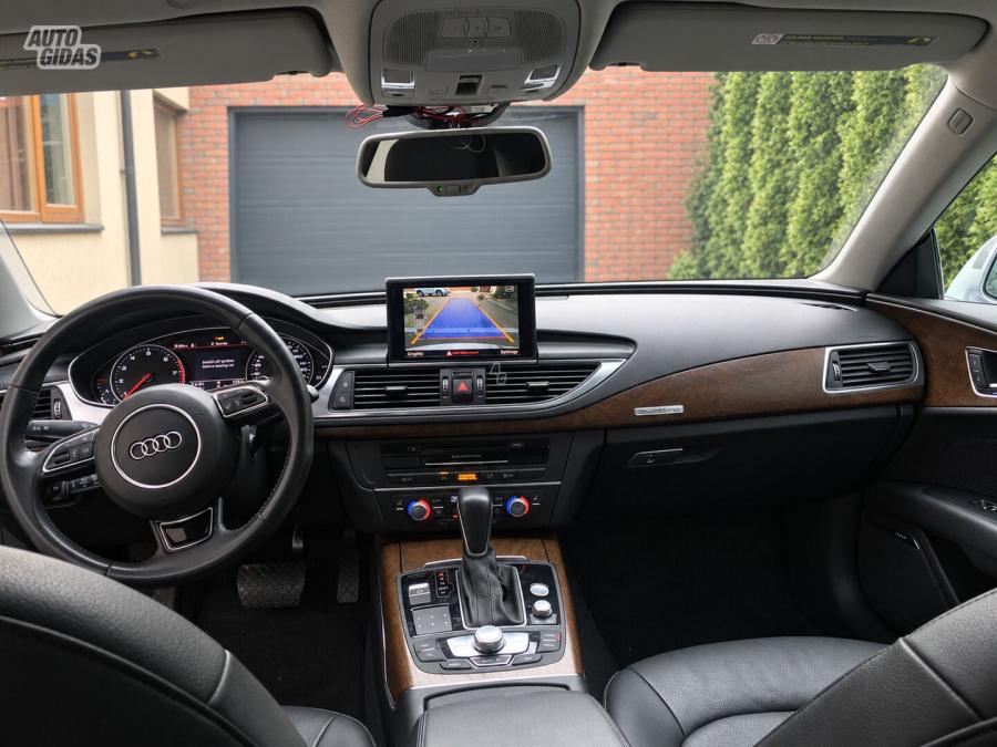 Grey Audi A7 Sportback 2016 in Kaunas, with an engine capacity of 3.00 L and mileage of 185 thousand km for 15900 €, photo 6 on AUTOMOTO.COM.LV